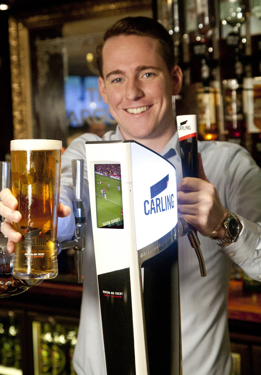 Carling Digital Font to Entertain Pub Goers at the Bar – FAB News