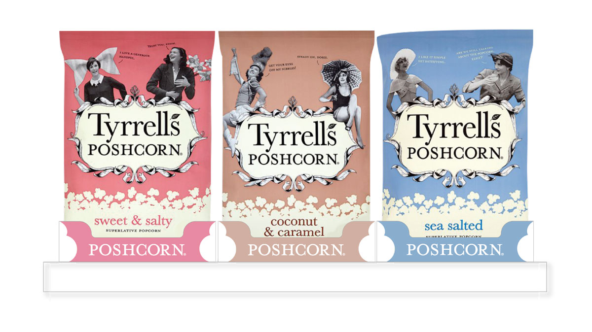 SAICA Pack Puts the ‘Posh’ into Tyrrells Poshcorn Packaging – FAB News