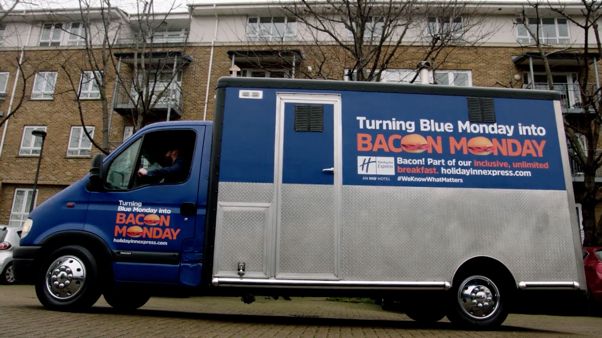 JWT London and Holiday Inn Express Turn Blue Monday into Bacon Monday ...