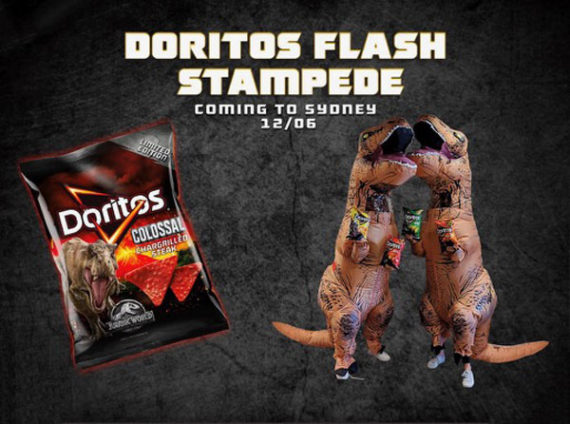 Doritos Dinosaurs Stampede the Streets of Sydney in New Guerilla ...