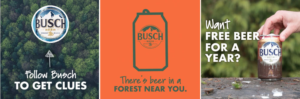 Busch Pushes People Outdoors to Find Free Beer and Help Plant Trees ...