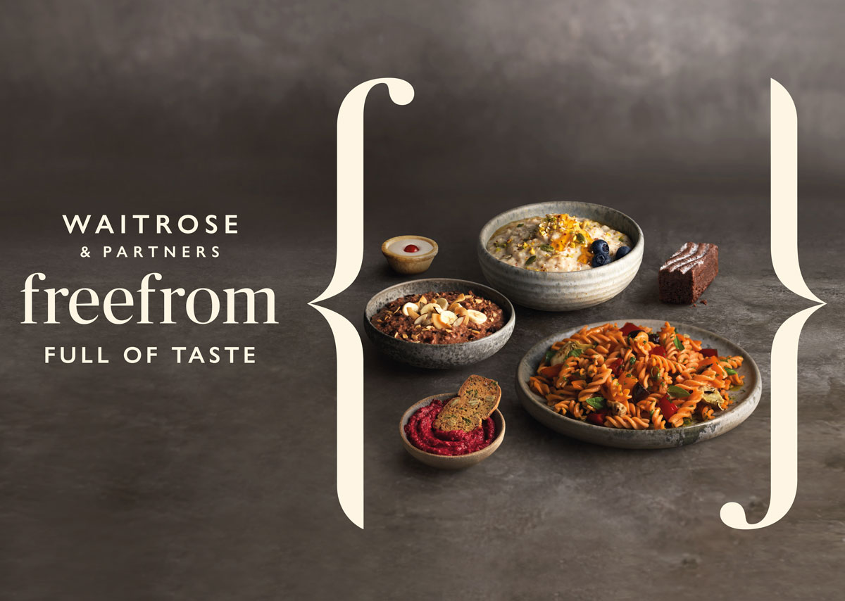 Waitrose & Partners Unveils New “Free From” Food Range with Branding by ...