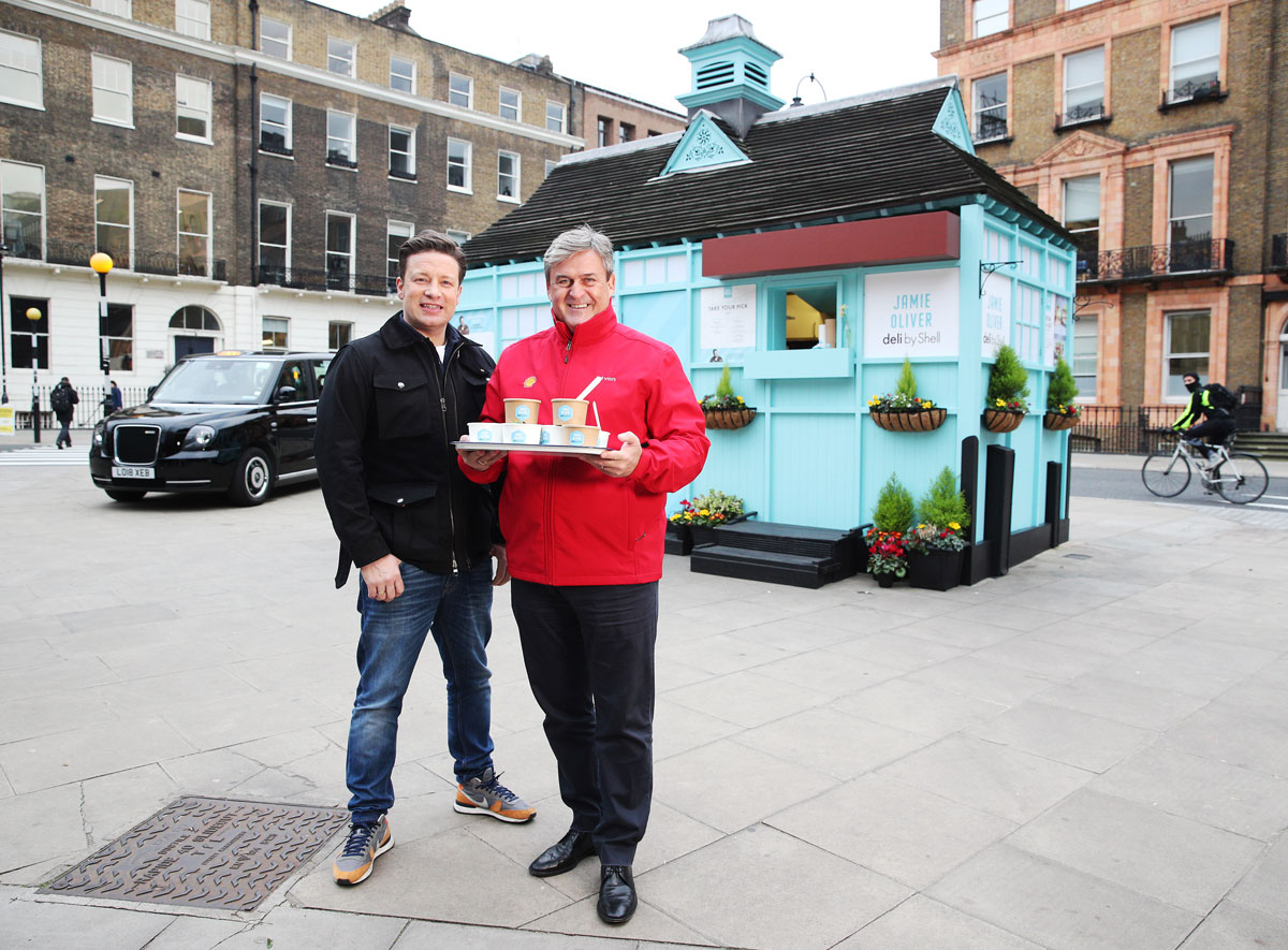 Jamie Oliver Teams with Shell to Open London’s Smallest Café to Launch ...