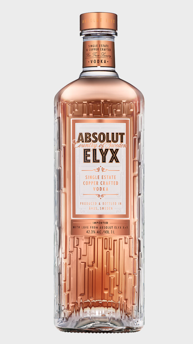 Absolut Elyx Unveils Copper-Inspired Redesign by Stranger & Stranger ...